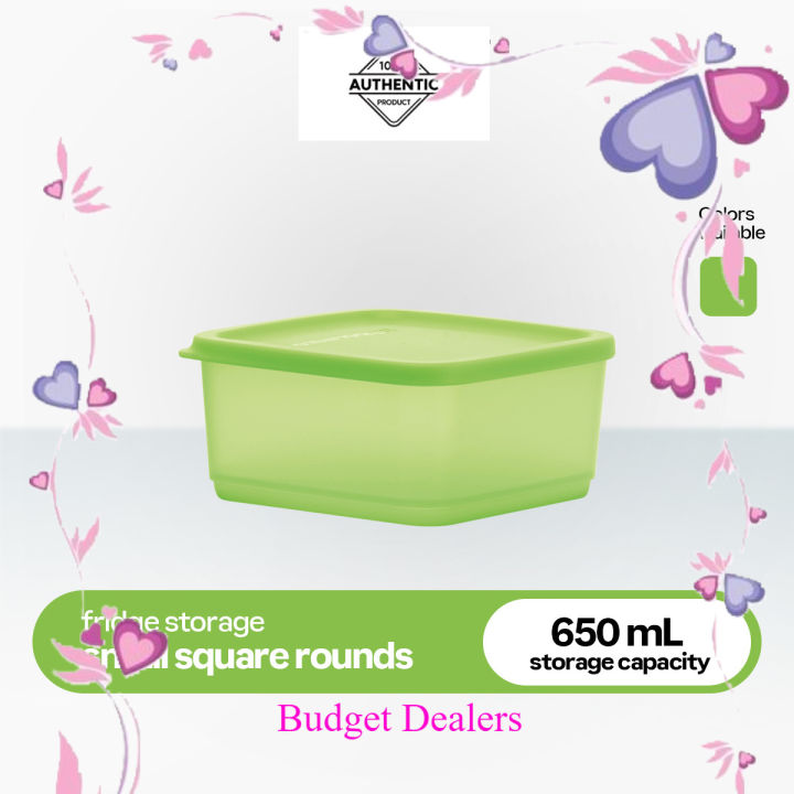 Sale Tupperware Fridgemates Small Square Rounds 650mL [Food Keeper ...