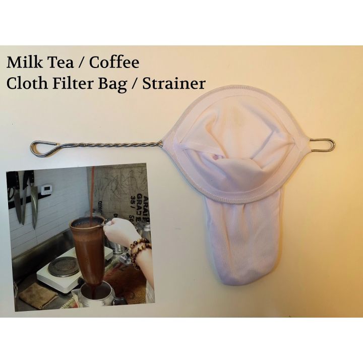 2pcs Penapis teh susu / kopi/HK Milk Tea / Coffee Cloth Filter Bag ...