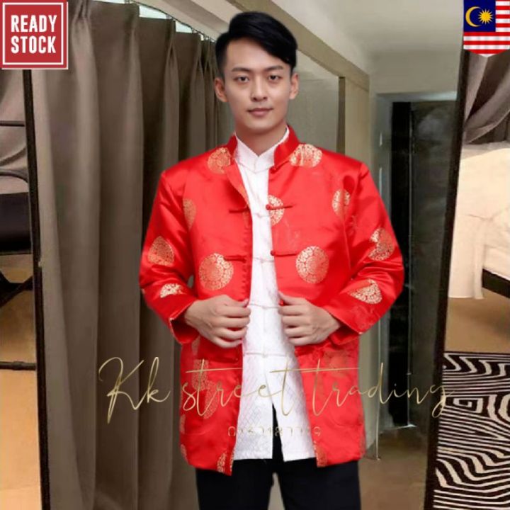 Ready stock in malaysia *MAN Tang suit*Chinese Traditional Man Shirt ...