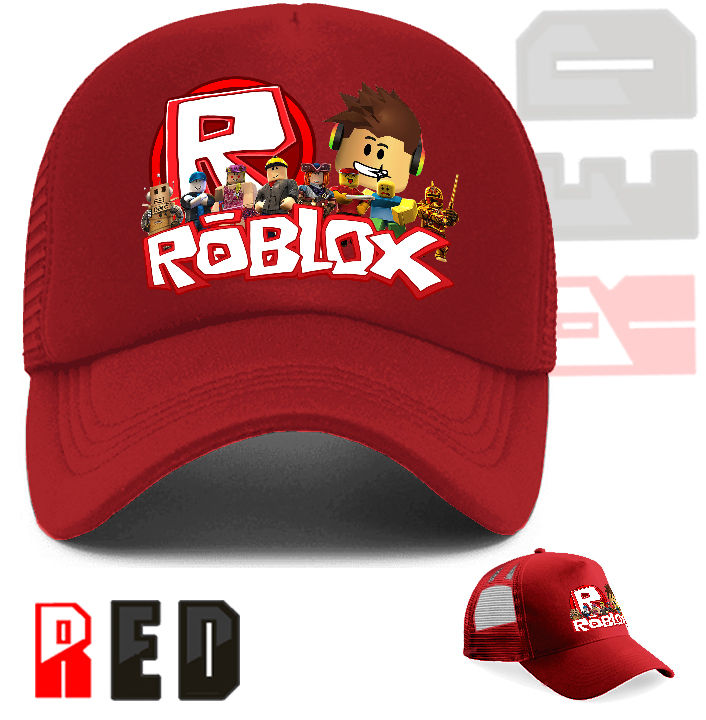 RED Roblox Characters Mesh Cap Trucker Cap Baseball Cap For Men & Women ...