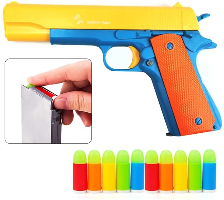 Shoot Gun Series Toy Gun Colt 1911 Pistol with Magazine and Bullets ...