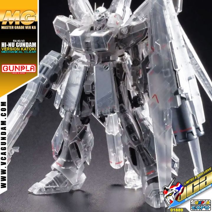 BANDAI GUNPLA EXPO MASTER GRADE (MG) 1/100 HI-NU GUNDAM H.W.S. VER KA (MECHANICAL CLEAR) กันดั้ม ...