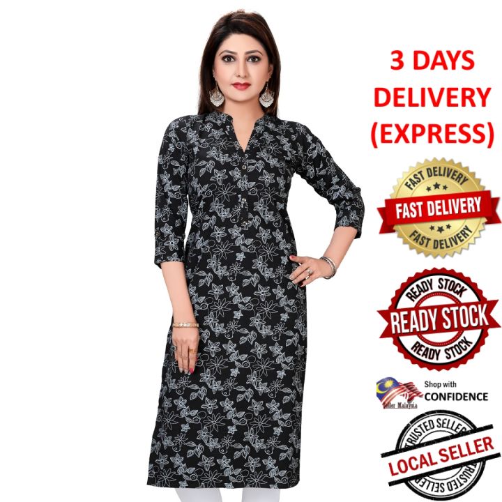 Kurti Women Indian New Design Cotton Top Designer Long Short Kurtis ...