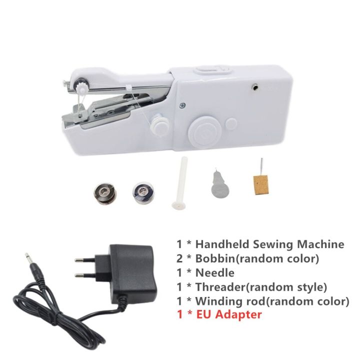 Mini Hand Sewing Machine Portable Household Clothes Cordless Stitch ...