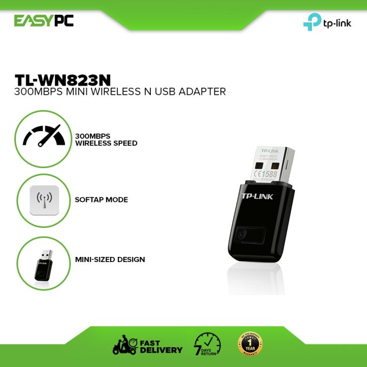 EasyPC | Tp-Link TL-WN823N 300Mbps Mini Wireless N USB Adapter | Lazada PH