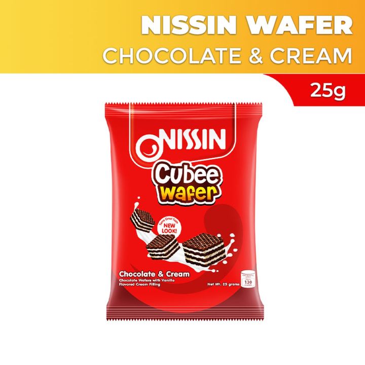 Nissin Cubee Wafer Chocolate & Cream 25g | Lazada PH