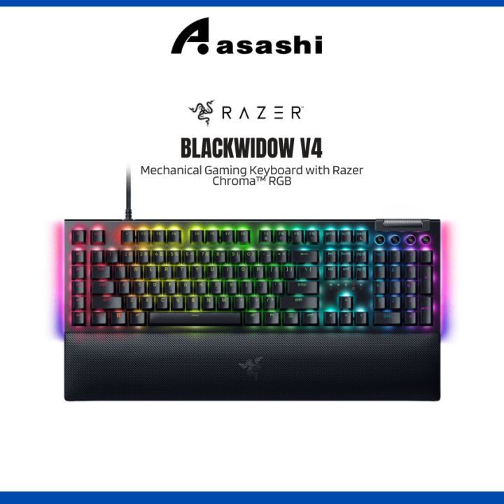 Razer BlackWidow V4 - Mechanical Gaming Keyboard with Razer Chroma™ RGB ...