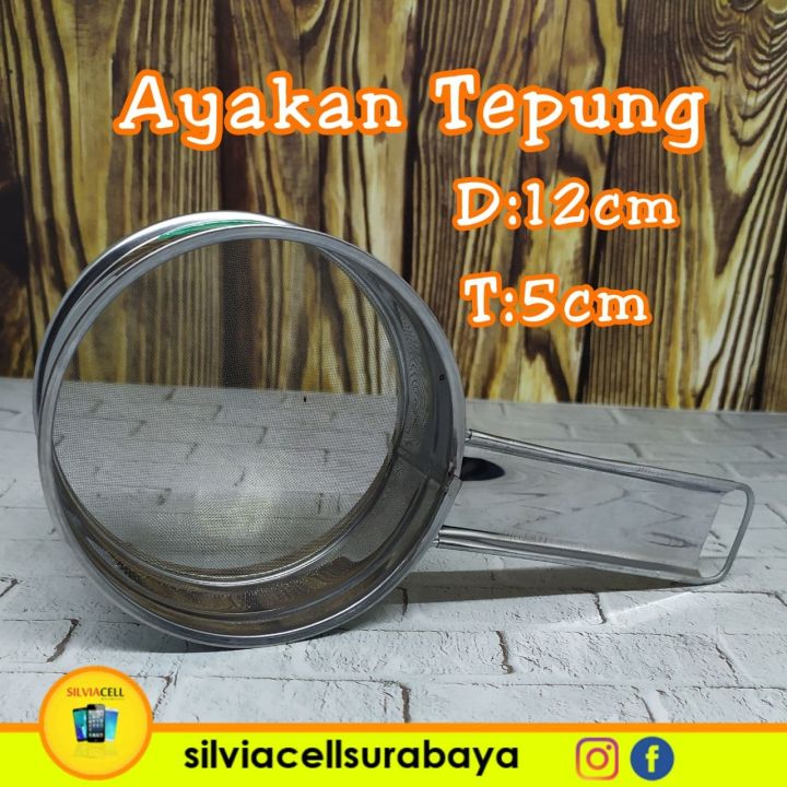 Saringan Ayakan Gula Tepung Stainless D 12cm | Lazada Indonesia
