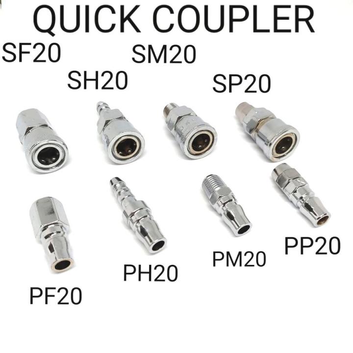 1Set(8pcs) Tekiro Quick Coupler - Kopler - Coupler Plug SF PF SH PH SM ...