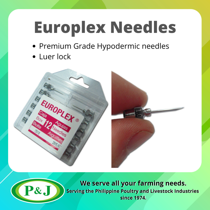 EUROPLEX Premium Hypodermic Needles for Veterinary use | Lazada PH