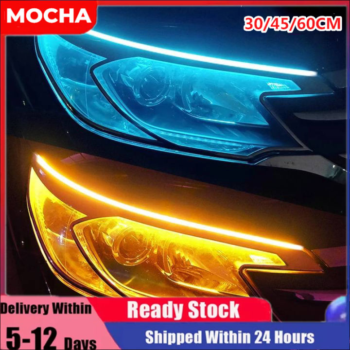MOCHA【Ready Stock】30 45 60CM Flexible Ultra-thin Car DRL LED Turn ...