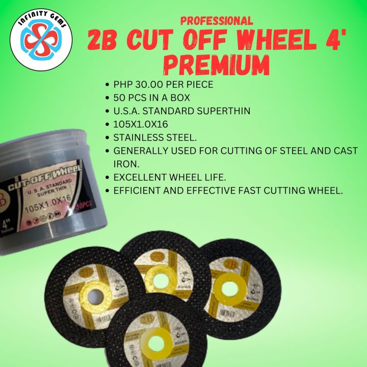 CUT-OFF WHEEL 4'' PREMIUM /1PC | Lazada PH