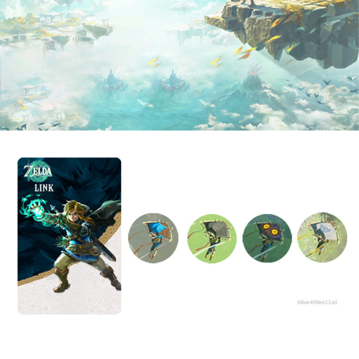 BOTW Link NFC Cards Small/Big Size Zelda Amibo Cards Compatible with ...