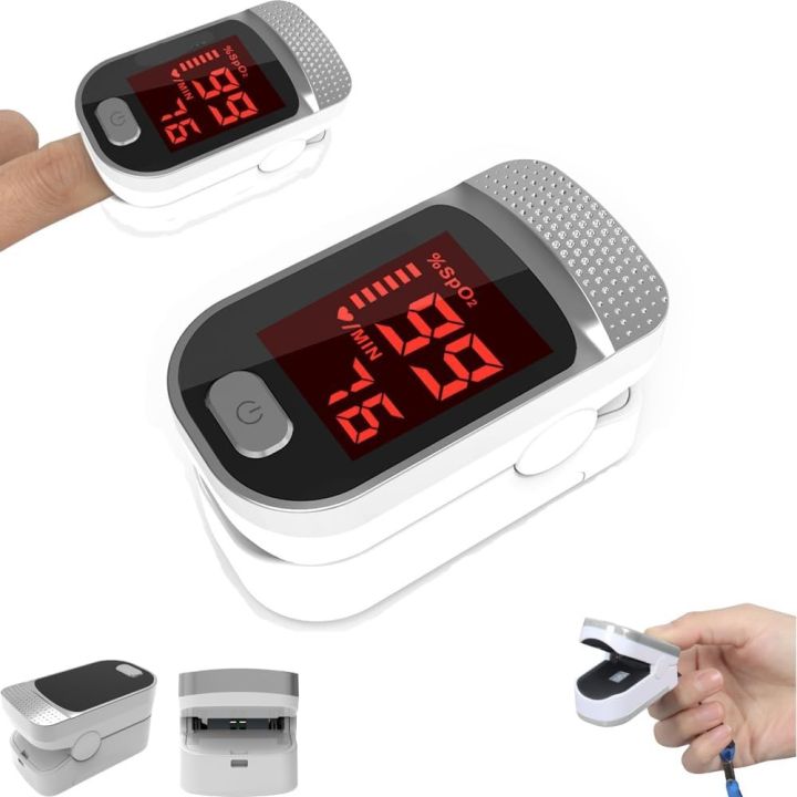 3-in-1 Oximeter Finger Monitor,Clip-On Oximeter Finger Monitor, Blood ...