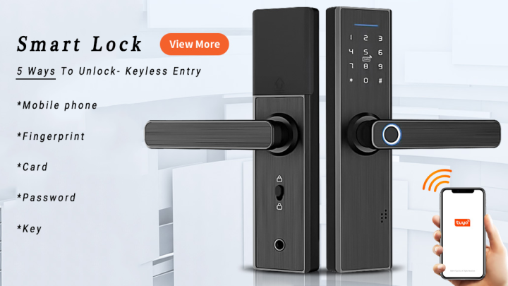 [1 year warranty] Onway 5-in-1 Smart Door Lock with Fingerprint ...