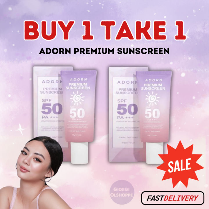 ADORN PREMIUM SUNSCREEN WITH SPF 50 UVA UVB PROTECTION | Lazada PH