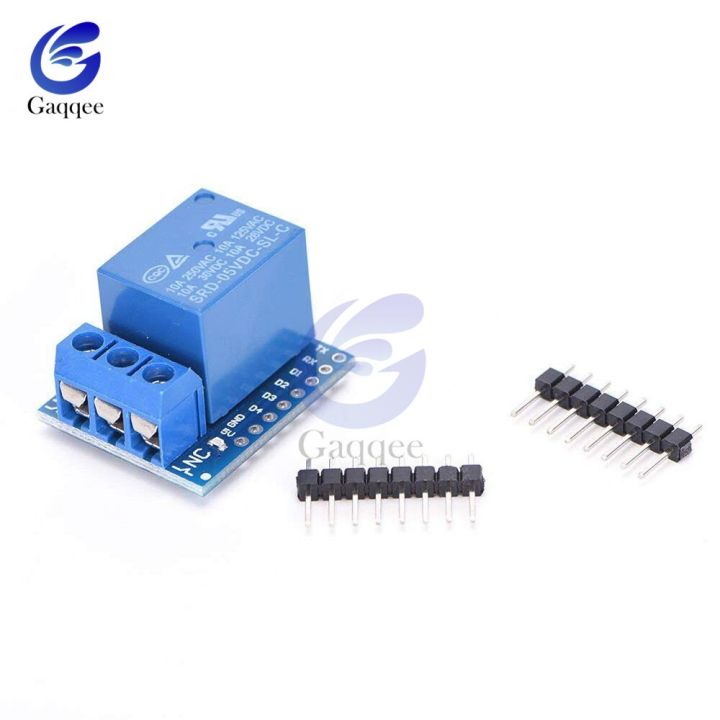 2PCS/Lot DC 5V 1 Channel WeMos D1 Mini Relay Shield for Arduino ESP8266 ...