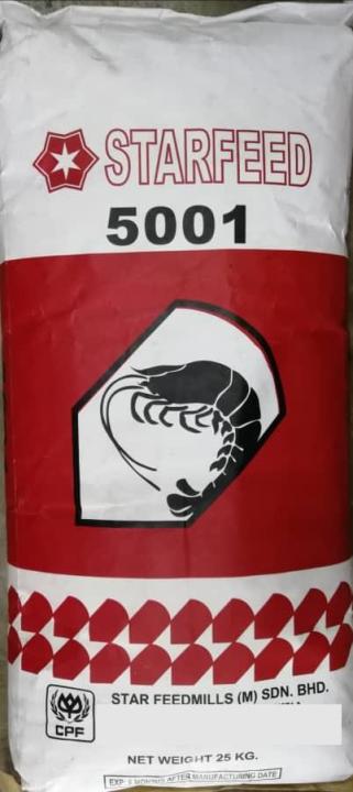 Star Feed 5001 Shrimp Starter Feed Food 25kg | Lazada