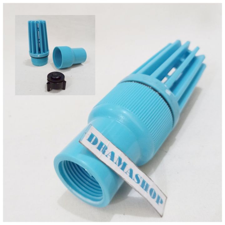 pvc foot valve tusen klep katup pipa pompa air drat dalam 1 inch in 1 ...