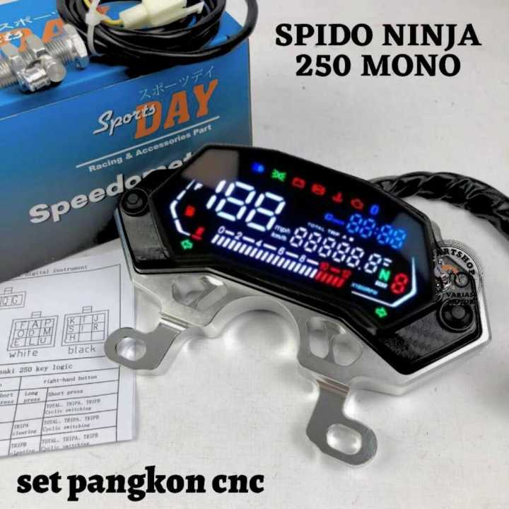 SPEEDOMETER NINJA SPIDOMETER SPIDO NINJA MONO 250 FULL DIGITAL ...