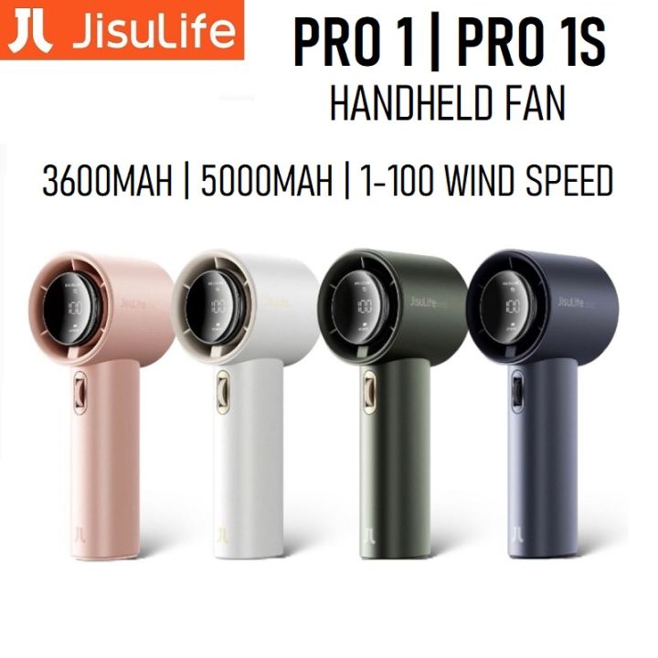 JISULIFE Handheld Mini Fan Pro 1 / Pro 1S Rechargeable Portable Pocket ...
