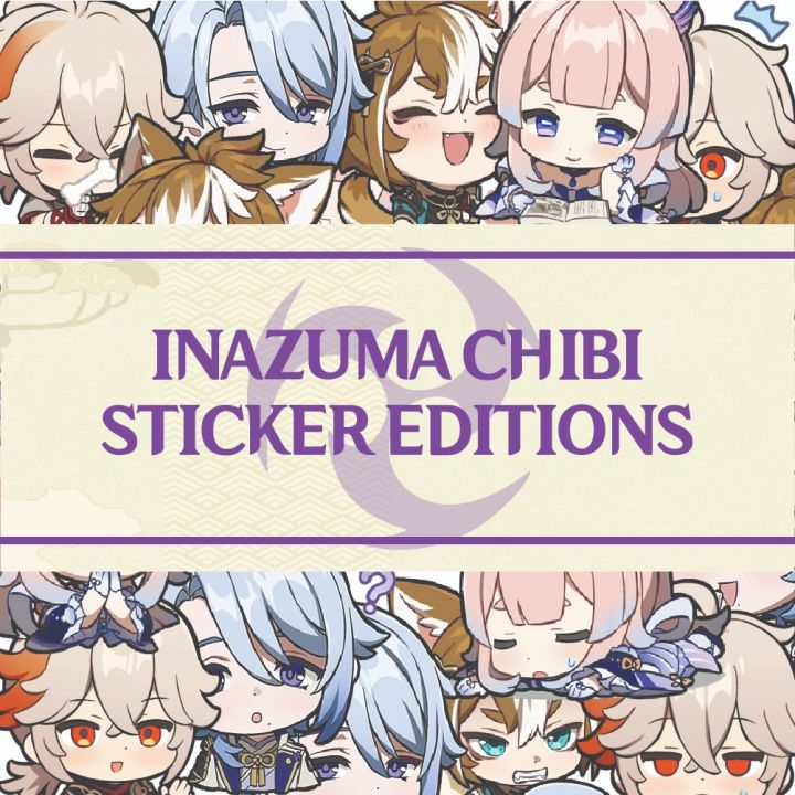 Genshin Impact Sticker - Inazuma Character Edition - Broken Glass ...
