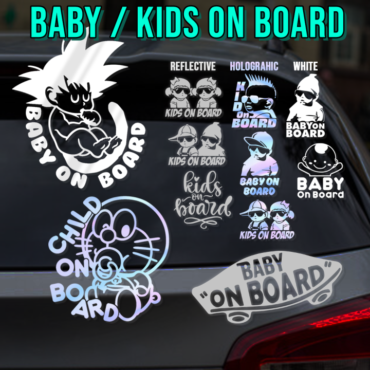 Baby On Board Kids On Board Car Sticker Car Decals | Lazada PH
