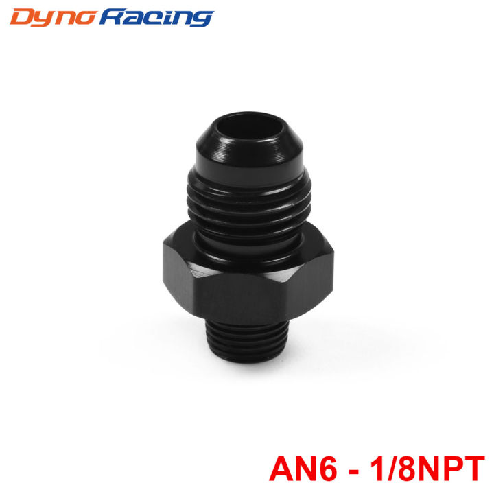 Aluminum Straight Fuel Oil Adapter 6AN AN6 Male to 1/8 NPT Fitting Black | Lazada
