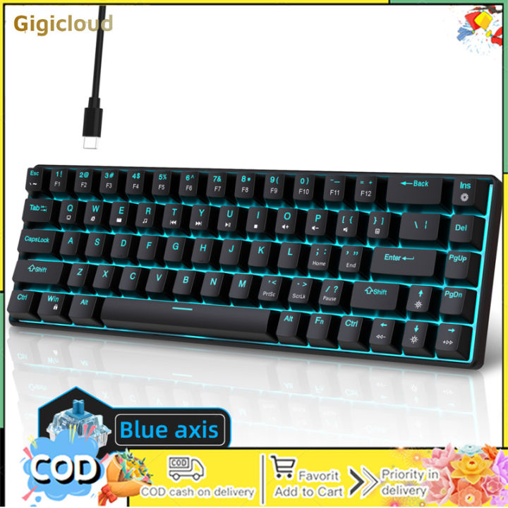 Mechanical Keyboard Wired Keyboards For Gaming Cool Lighting Hot ...