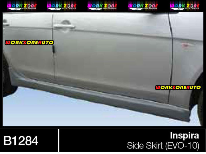 B1284 Proton Inspira / Mitsubishi Lancer Fiber Side Skirt (Evo 10) Body ...
