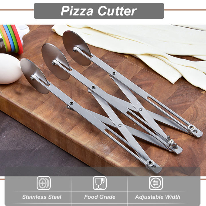 3/5/7 Wheels Dough Divider Adjustable Pizza Wheel Stainless Steel ...
