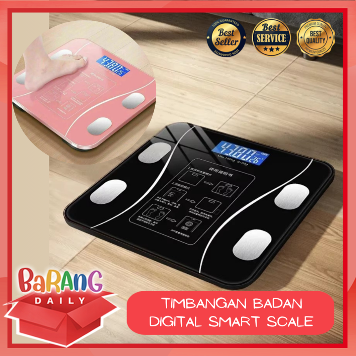 TIMBANGAN BADAN DIGITAL BODY FAT BMI MONITOR / DIGITAL SMART SCALE WITH ...