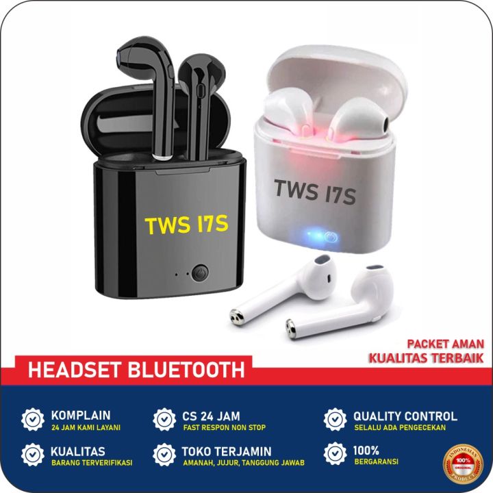ORI 100% i7s Hedset blutut headset bluetooth handsfre TWS i7s | Lazada ...