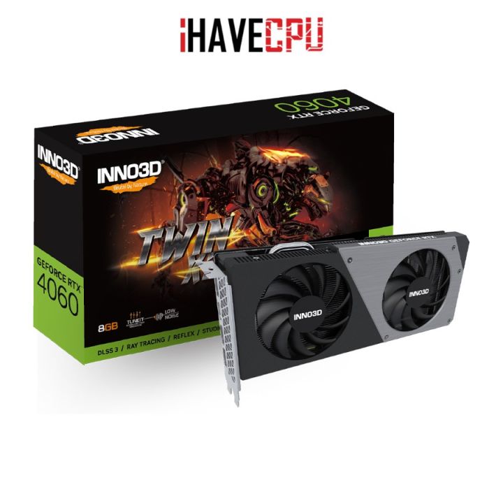 iHAVECPU VGA(การ์ดจอ) INNO3D GEFORCE RTX 4060 TWIN X2 - 8GB GDDR6 | Lazada.co.th