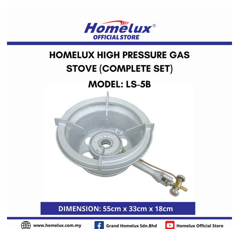 HOMELUX HIGH PRESSURE GAS STOVE LS-5B | Lazada