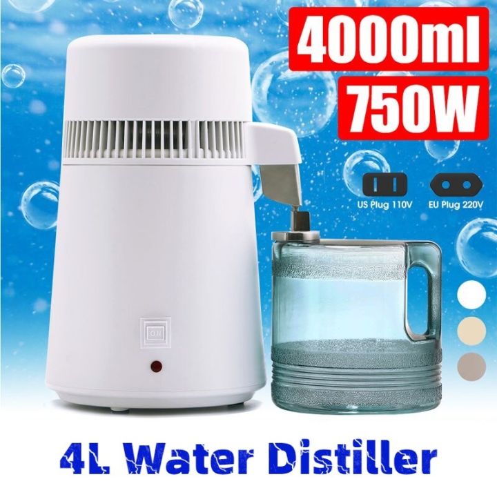 750W Household Pure Water Distiller Filter Machine Stainless Steel ...