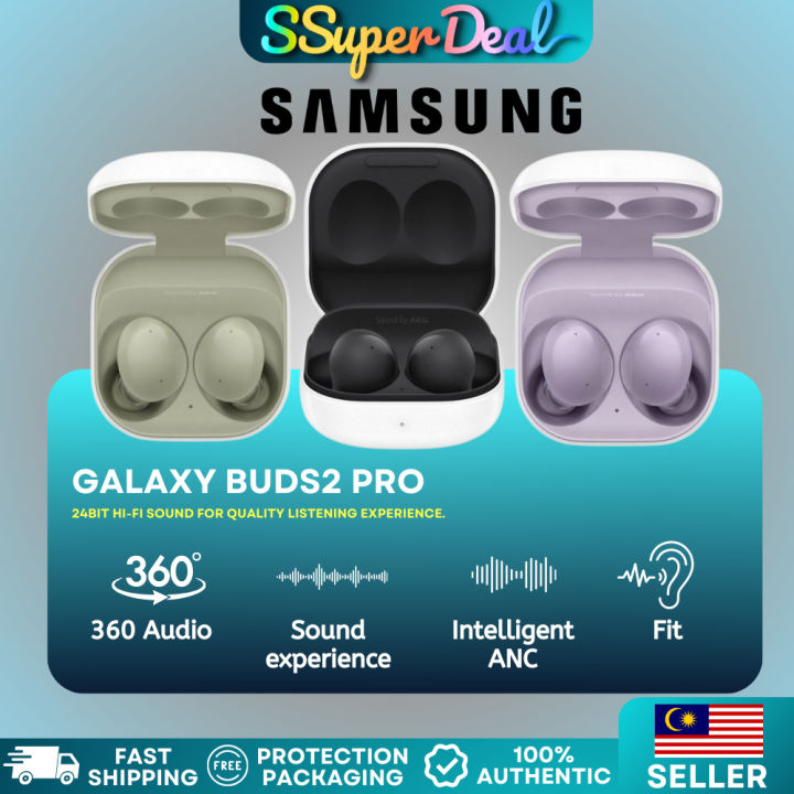 Samsung Galaxy Buds 2 Pro True Wireless Bluetooth Earbuds w/Noise ...