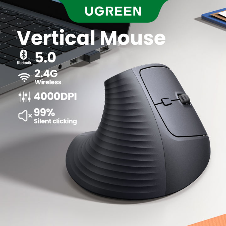 Chuột Không Dây Dọc UGREEN 2.4G Wireless Vertical Mouse 4000DPI ...