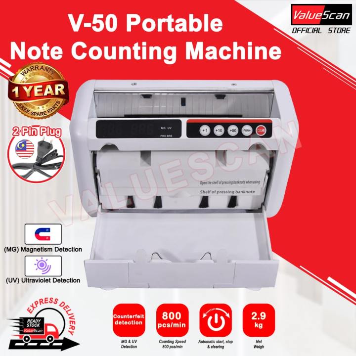 V-50 Portable Money Bank Note Counting Machine | Lazada