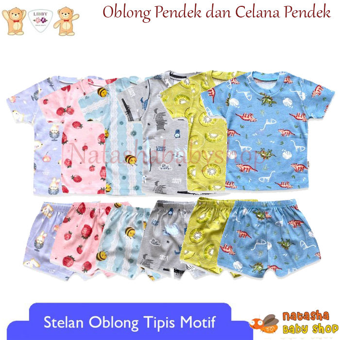 LIBBY Baby Stelan Oblong Tipis Cotton Rib dan Celana Pendek Motif ... LIBBY Baby Stelan Oblong Tipis Cotton Rib dan Celana Pendek Motif ...