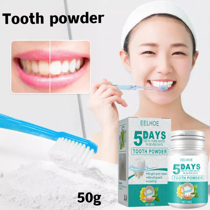 [HCM]5 days Bột Tẩy Trắng Răng Kem Đánh Răng Nha Khoa Dụng Cụ Răng ...