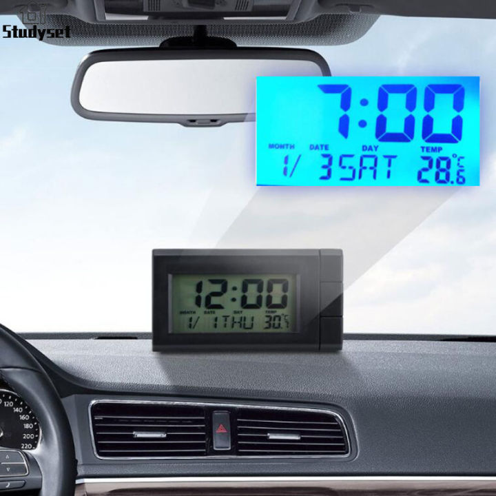 Studyset IN stock Car Automobile Digital Clock Mini Auto Watch ...