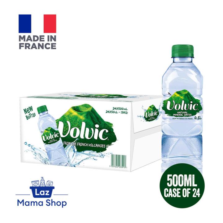 Volvic Natural Mineral Water 24 x 500ml case (Laz Mama Shop) | Lazada ...