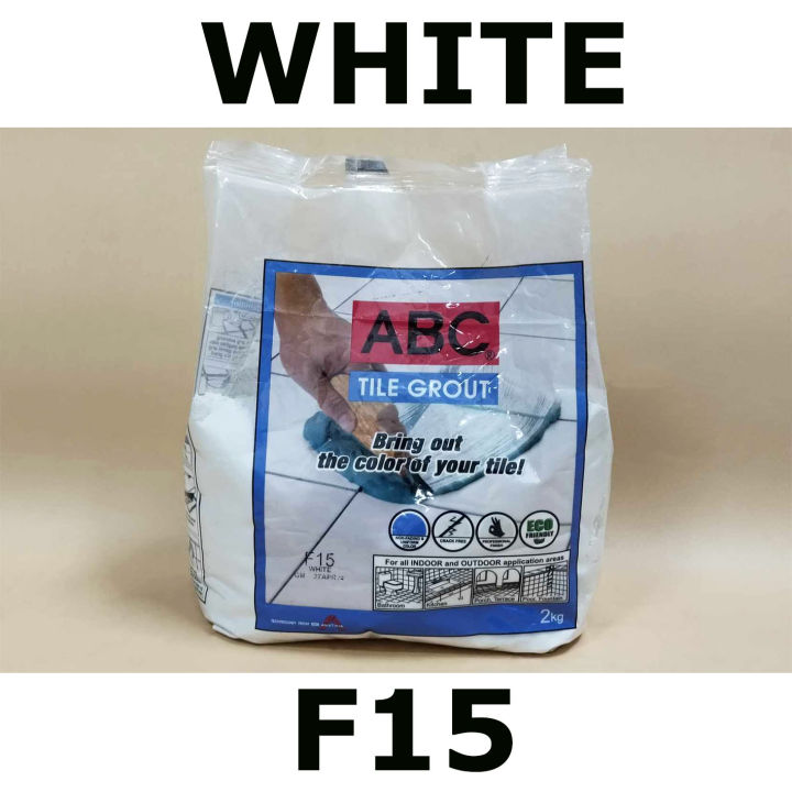 ABC TILE GROUT F15 WHITE ( 2 KILOS