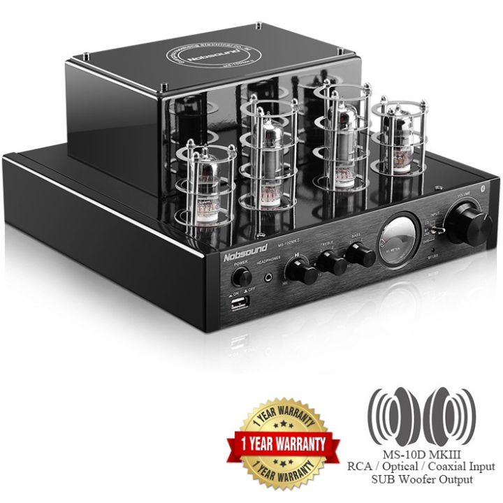 Nobsound MS-10D MKIII Vacuum Tube HiFi Amplifier With Bluetooth & USB ...