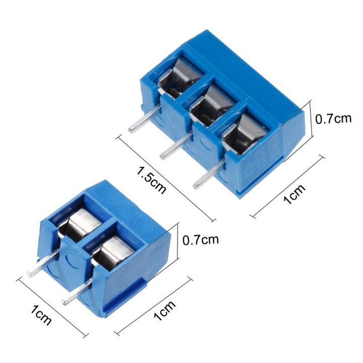 5mm Pitch 2 Pin & 3 Pin PCB Mount Screw Terminal Block Connector for ...