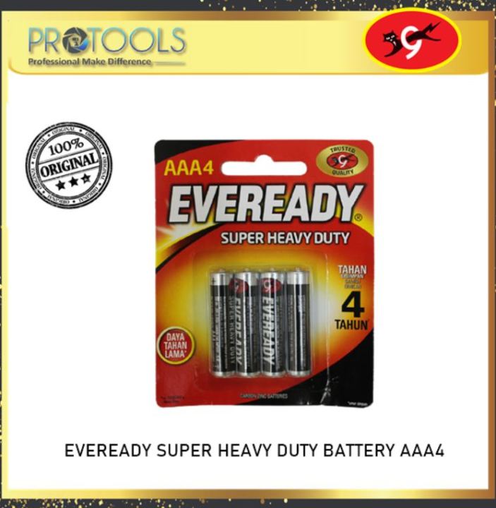 EVEREADY SUPER HEAVY DUTY BATTERY AAA4 battery | Lazada