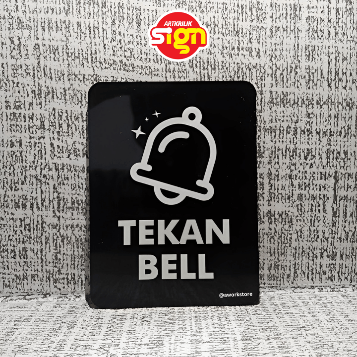 PAPAN AKRILIK TULISAN BELL | TEKAN BELL | Lazada Indonesia