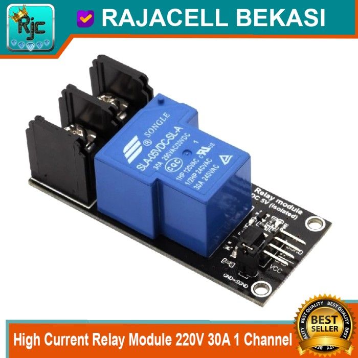 High Current Relay Module 220V 30A 1 Channel for Arduino by Robotdyn ...