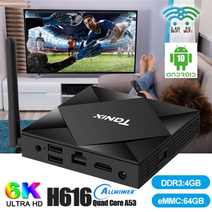💥Preinstall 10000 IPTV Channels Movies💥 TX6S Smart Android TVBox 5GWIFI ...